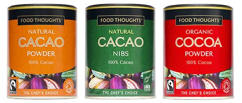 Organic Cocoa Powder, Natural Cacao Powder and Roasted Cacao NibsFood ...